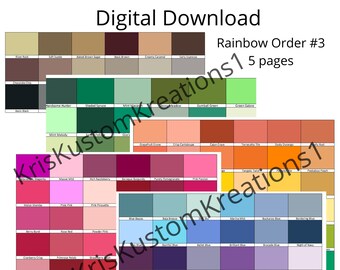 Recollections Cardstock Color Chart - Etsy