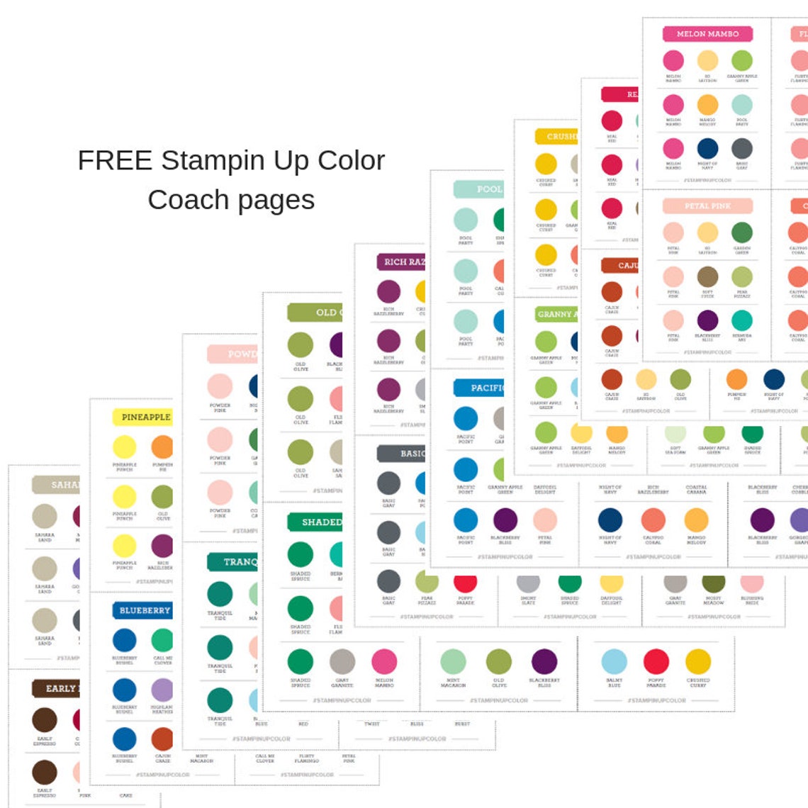 Download 44 Page Stampin up Paper Cardstock Color Inspiration - Etsy