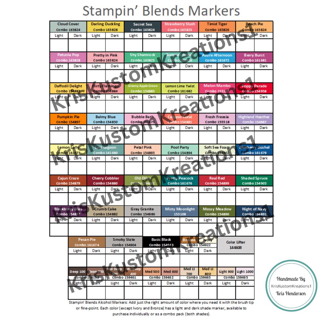 Download Stampin up Blends Paper Cardstock Tool Binder Organizer ...
