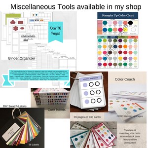 Download Stampin up Paper Cardstock Tool Color Chart Master Sheet ...