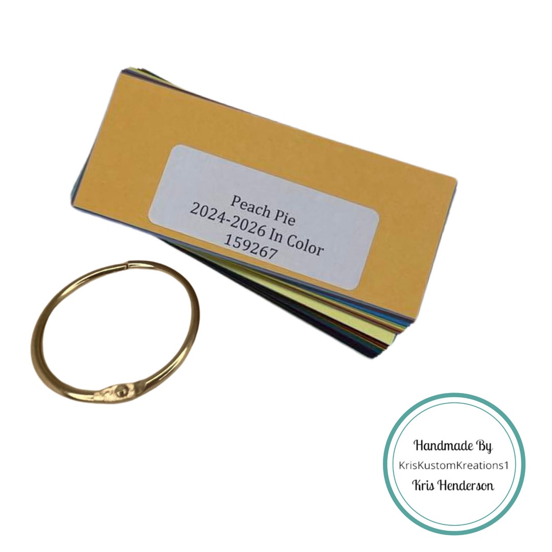 54 Genuine Rectangle Stampin up Paper Cardstock Color Ring Tool Color ...