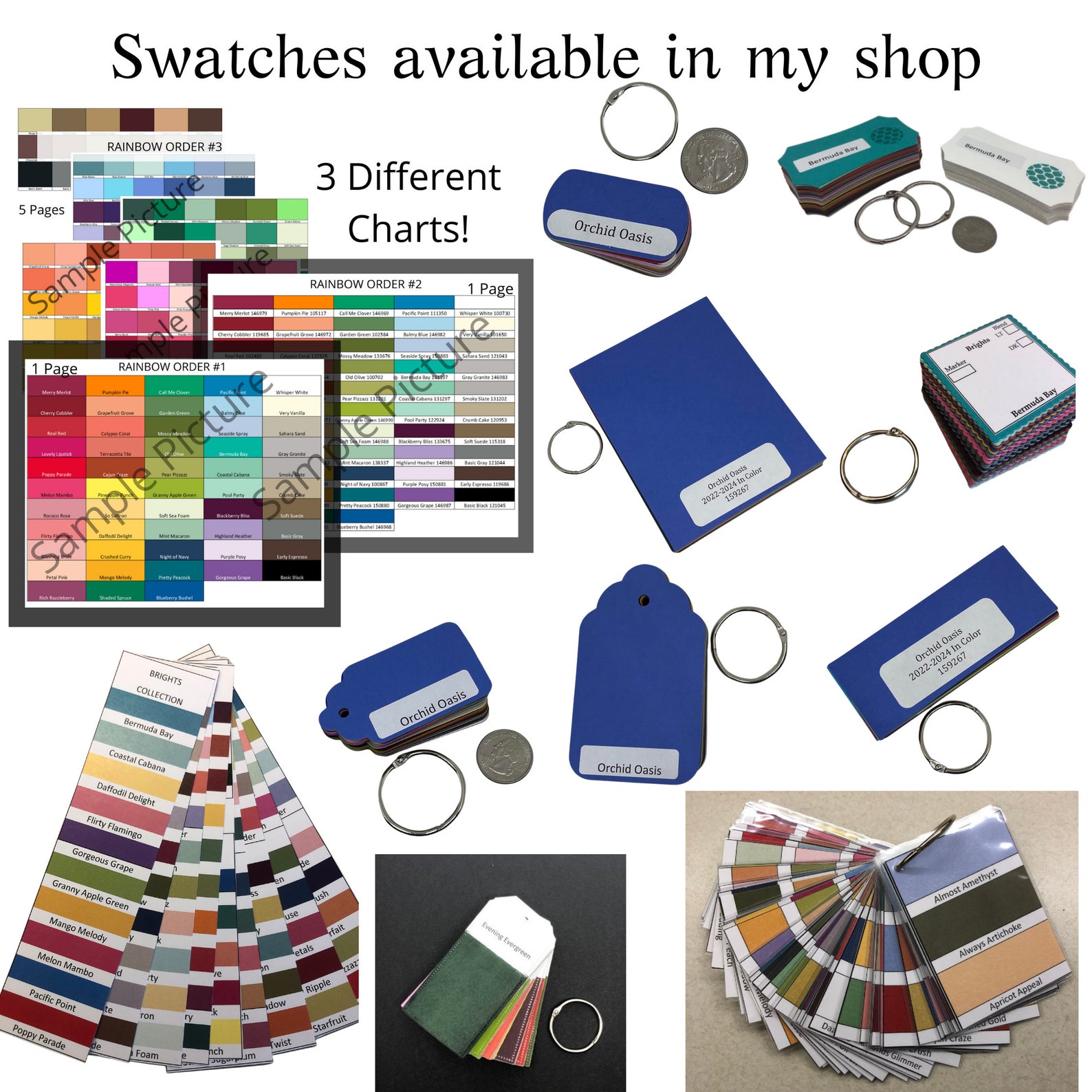 Download Stampin up Paper Cardstock Tool Color Chart Master - Etsy