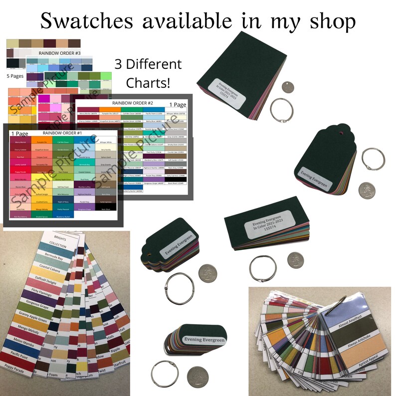 Download Stampin Up Paper Cardstock Tool Color Chart Master | Etsy