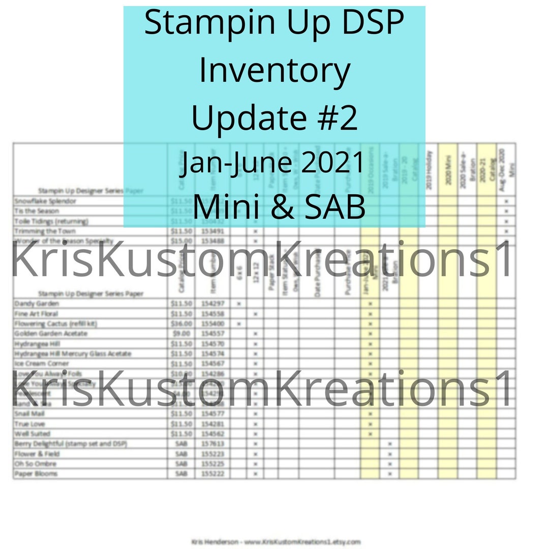 Download Update 2 Jan-june 2021 Stampin up Tool Paper Cardstock ...