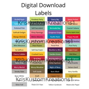 Download 80 Stampin up Paper Cardstock Scrap Label Collection - Etsy