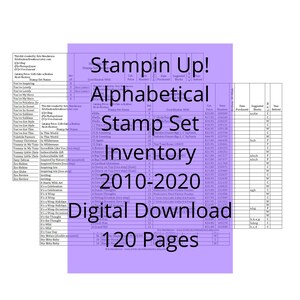 Download Stampin up 2010-2020 Alphabetical Stamp Set Tracking List ...