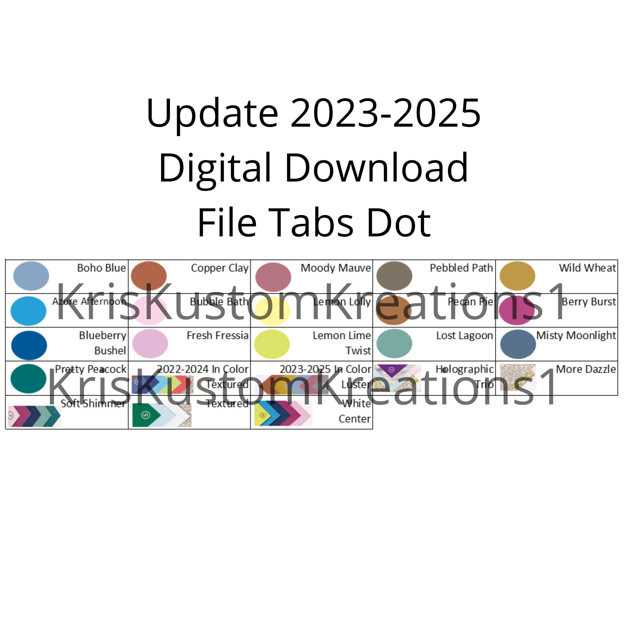 Download 2023 Update Stampin up Paper Cardstock Tool Hanging Folder File Tabs Chart Organization ...