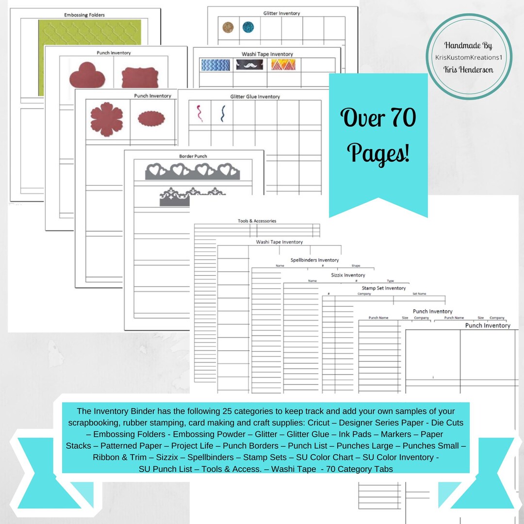 Download Ultimate Stampin up Paper Cardstock Tool Inventory Tracking ...