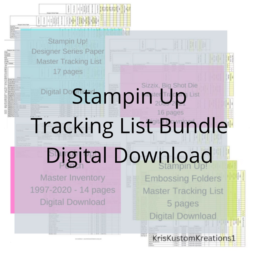 Bundle Download Stampin up Paper Cardstock Tool Master Dies, DSP ...