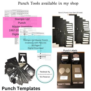 Stampin up Blends Cap Label Collection, Paper Cardstock Tool Organizer ...
