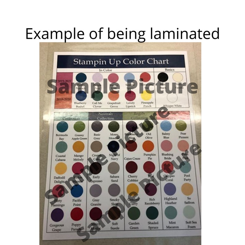 Download Stampin up Paper Cardstock Tool Color Reference 1 - Etsy