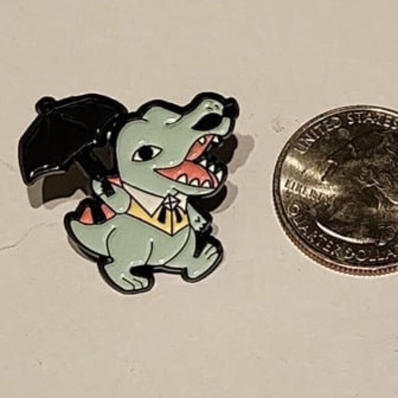 Pokémon Gentlemen Totodile Enamel Pin Sophisticated Classy Collectible ...