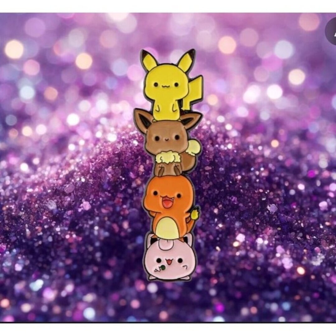 Melodic Stackers: Pokemon Jigglypuff, Charmander, Eevee, Pikachu Enamel ...
