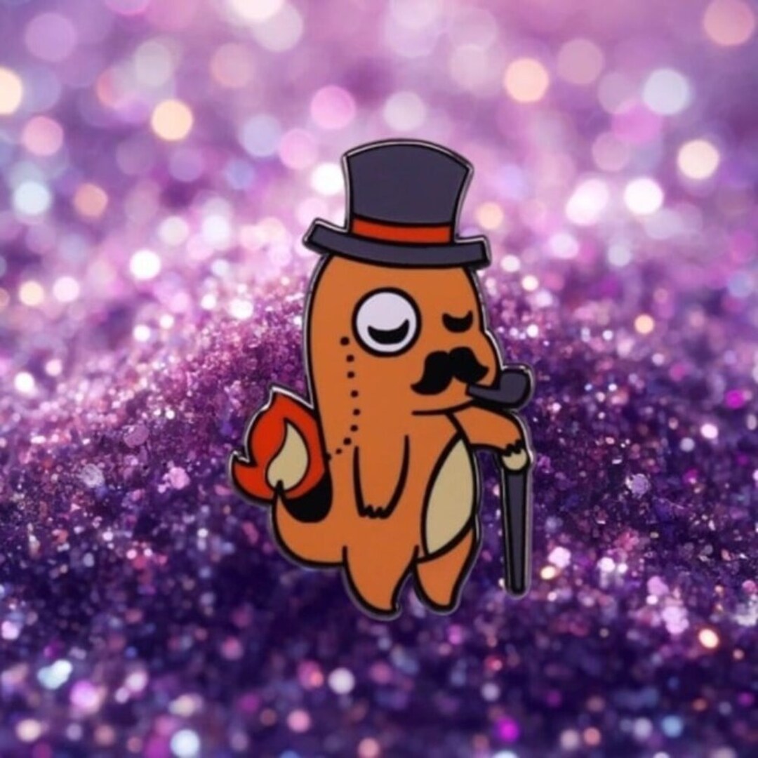 Pokemon Gentlemen Charmander Enamel Pin Sophisticated Collectible - Etsy
