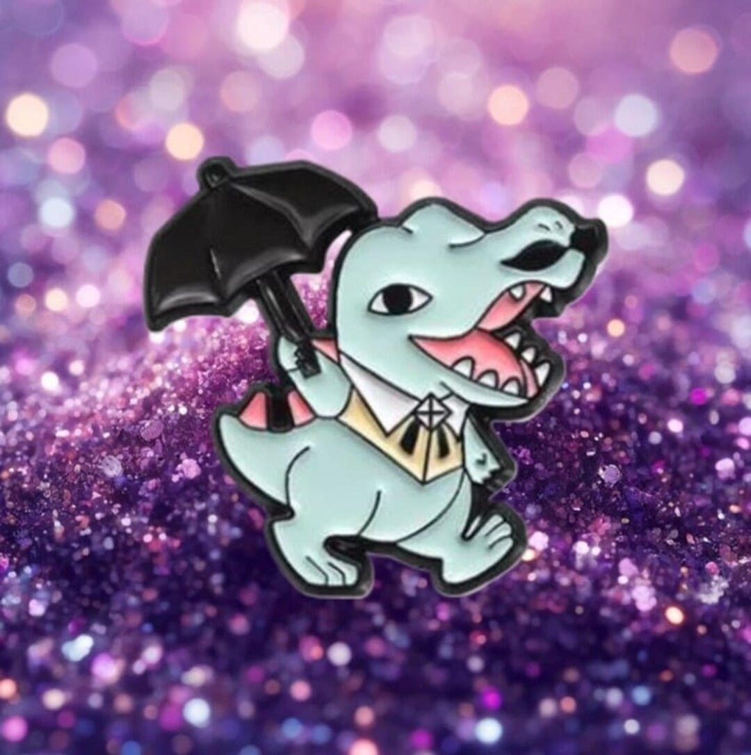 Pokémon Gentlemen Totodile Enamel Pin Sophisticated Classy Collectible ...