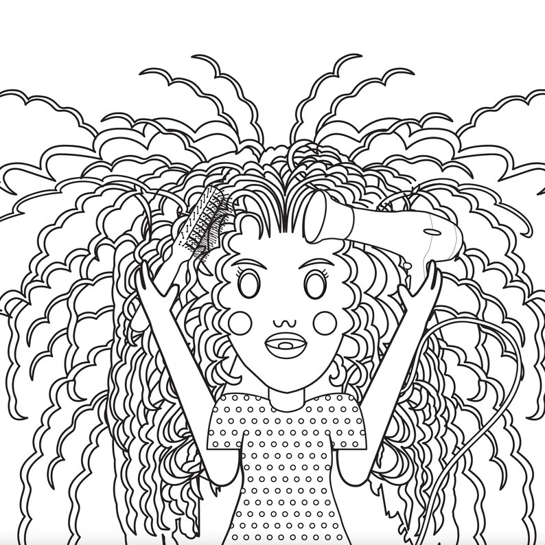 PDF Coloring Page for Girls | Downloadable Coloring Page for Girls ...