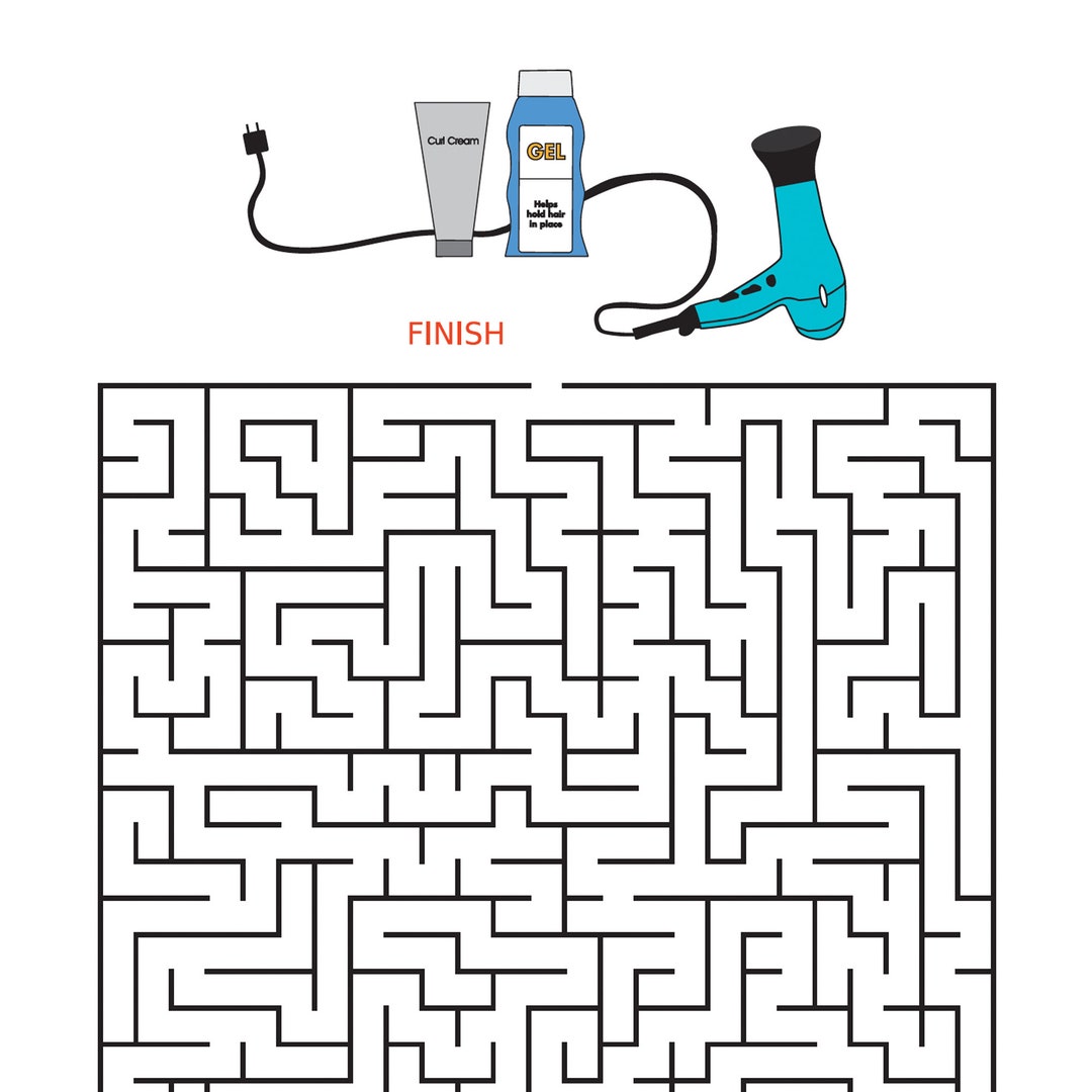Printable Activity Maze Page for Kids or Adults | Instant Download PDF ...