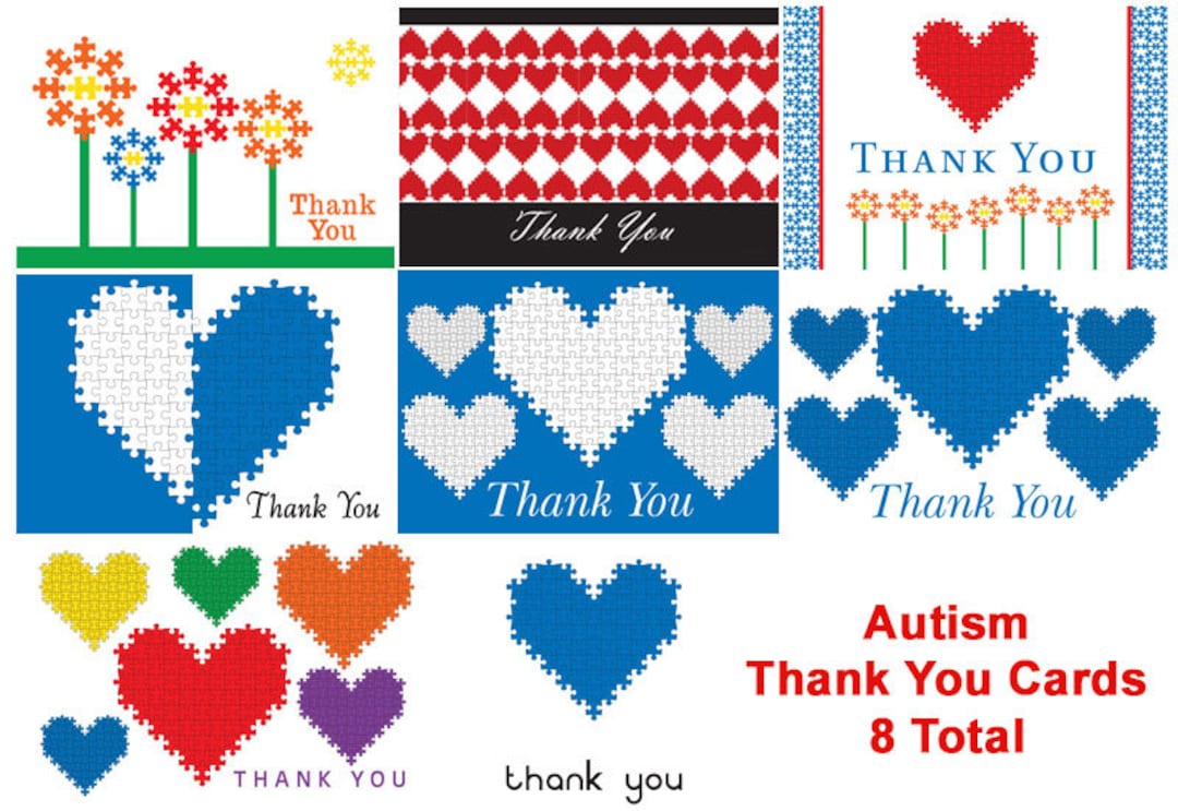 Autism Awareness Thank You Card Autism Awareness Card Autism - Etsy
