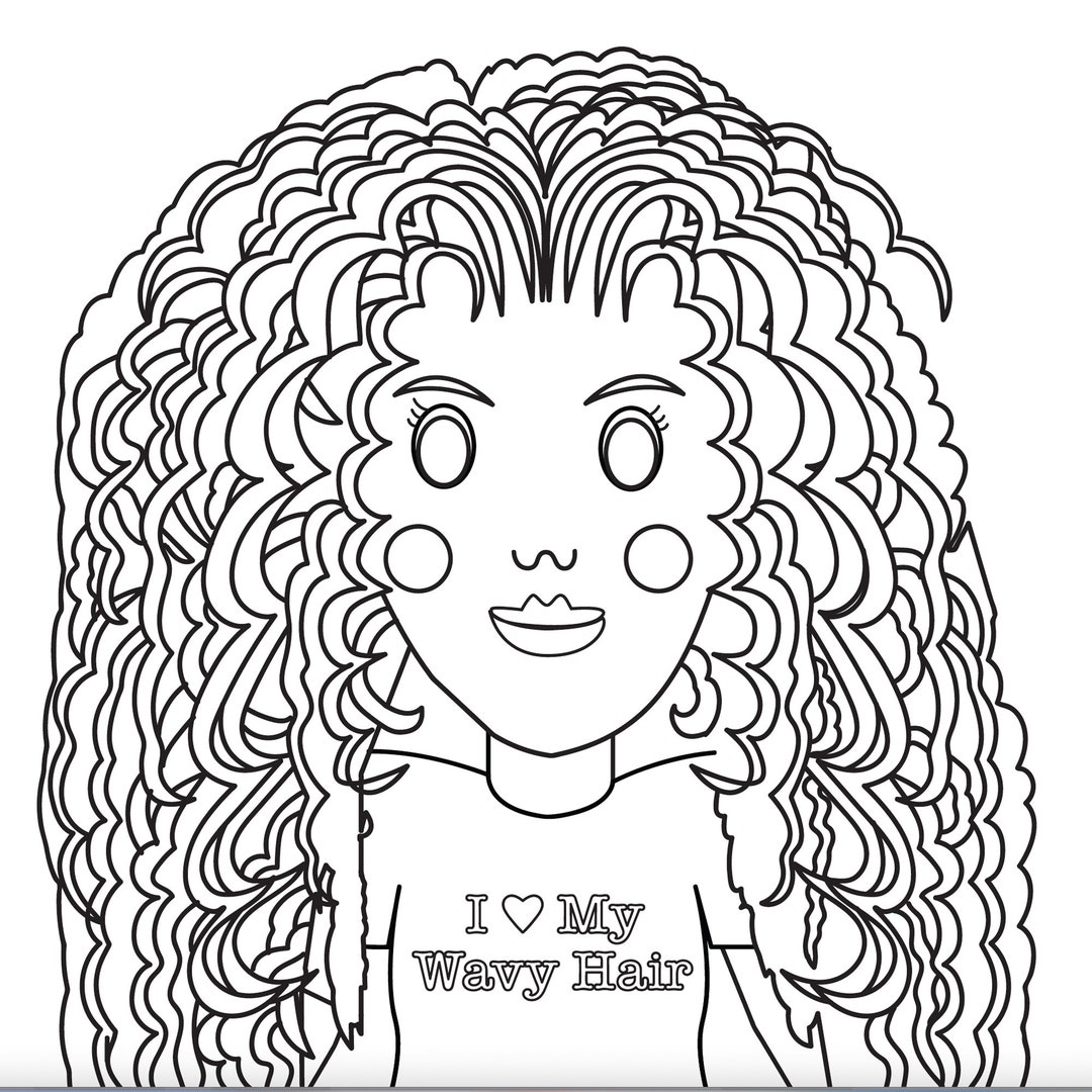 PDF Coloring Page for Girls | Downloadable Coloring Page for Girls ...