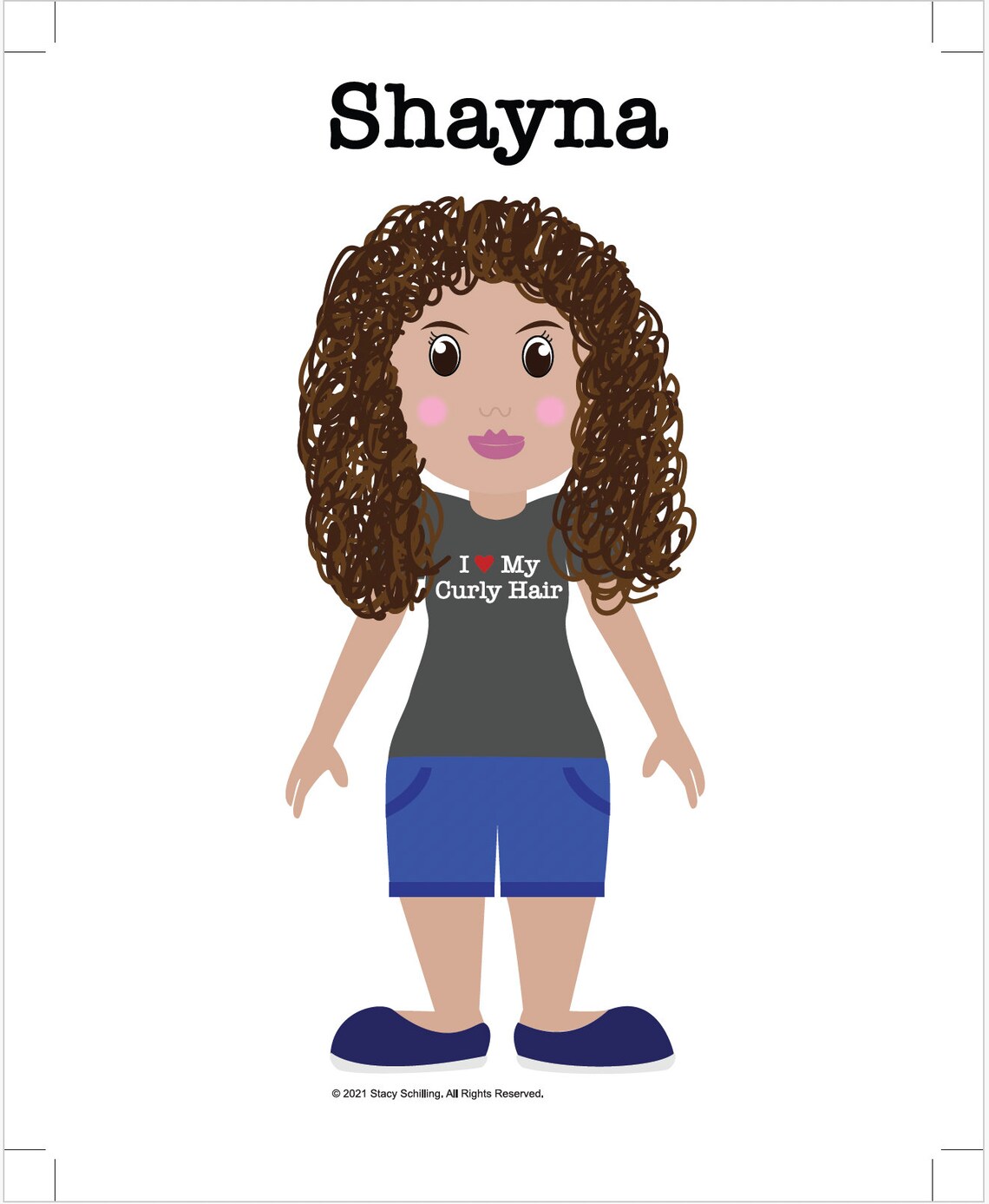 PDF Character for Girls | Downloadable Character Print for Girls ...