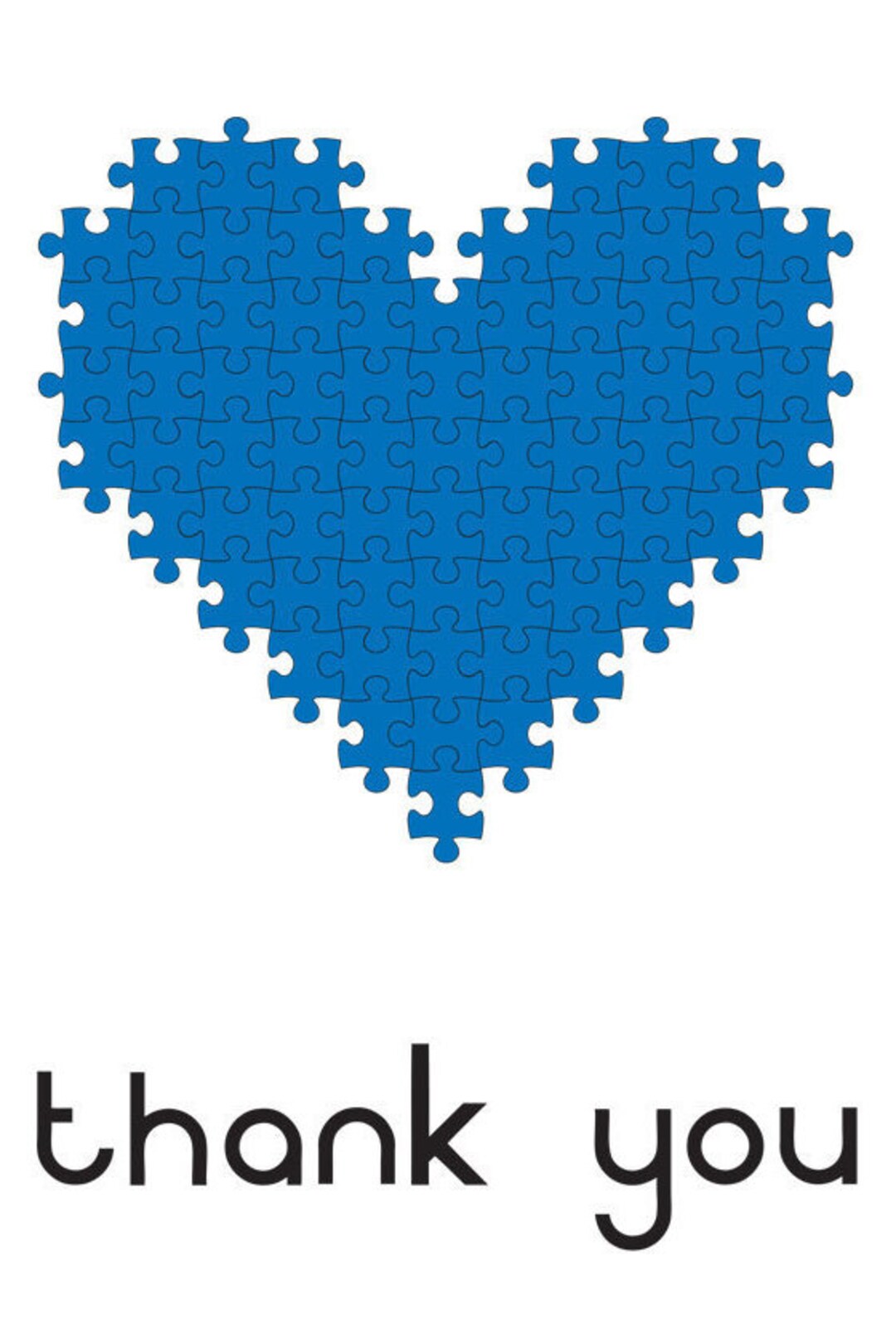 Autism Awareness Thank You Card Autism Awareness Card Autism - Etsy