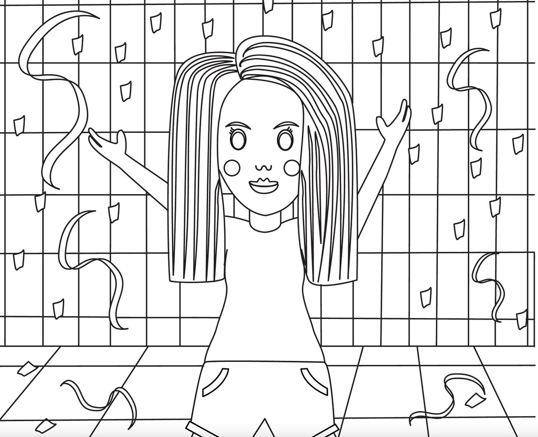 PDF Coloring Page for Girls | Downloadable Coloring Page for Girls ...