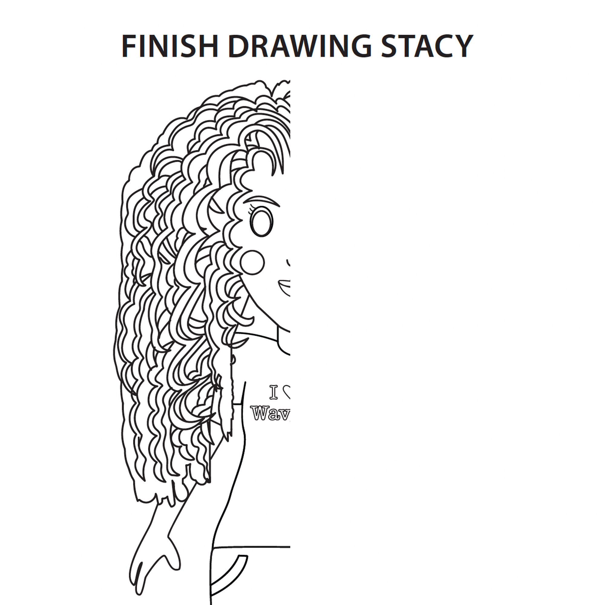 Printable Activity Finish the Drawing Page for Kids or Adults | Instant ...