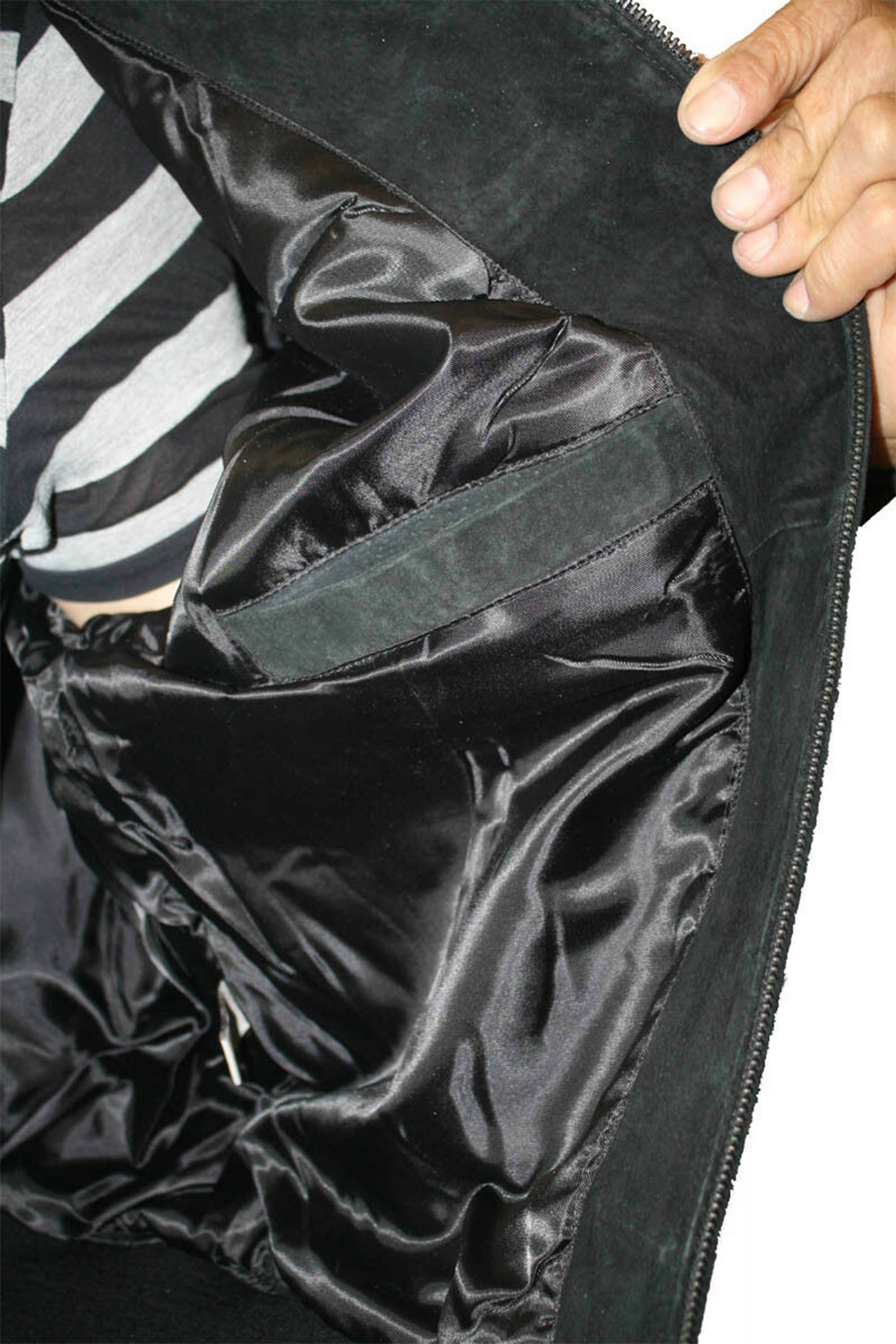 Men's Genuine Suede Leather Front Zipper Closure Classic - Etsy