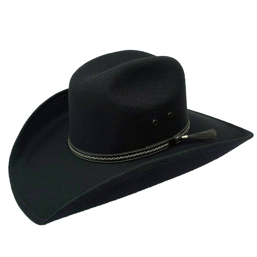 Men's Faux Felt Western Cowboy Tejana Sombrero Vaquero Mexican Hat ...