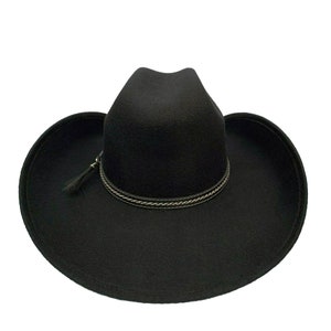 Men's Faux Felt Western Cowboy Tejana Sombrero Vaquero Mexican Hat ...