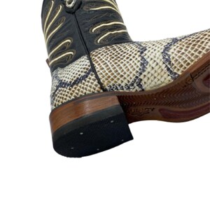 Men Genuine Cowhide Python Print Rodeo Boots Handcrafted - Etsy