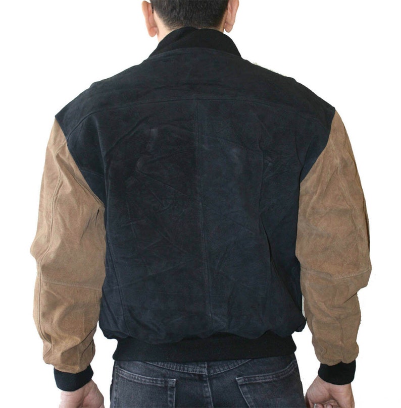 Men's Genuine Suede Leather Front Zipper Closure Classic - Etsy