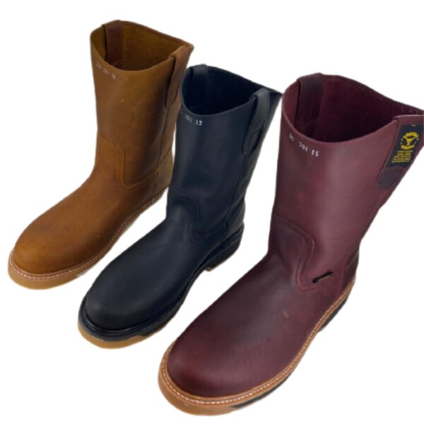 Leather Work Boots - Etsy