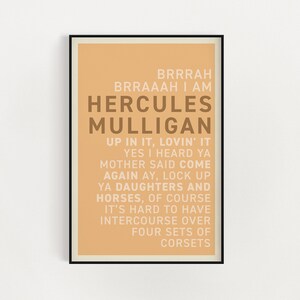 Hamilton Musical Poster, Hamilton Wall Art Print, Hamilton Broadway ...