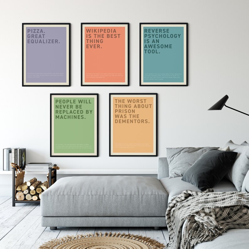 SET OF 5 Michael Scott Quotes Poster the Office TV Show Fan | Etsy
