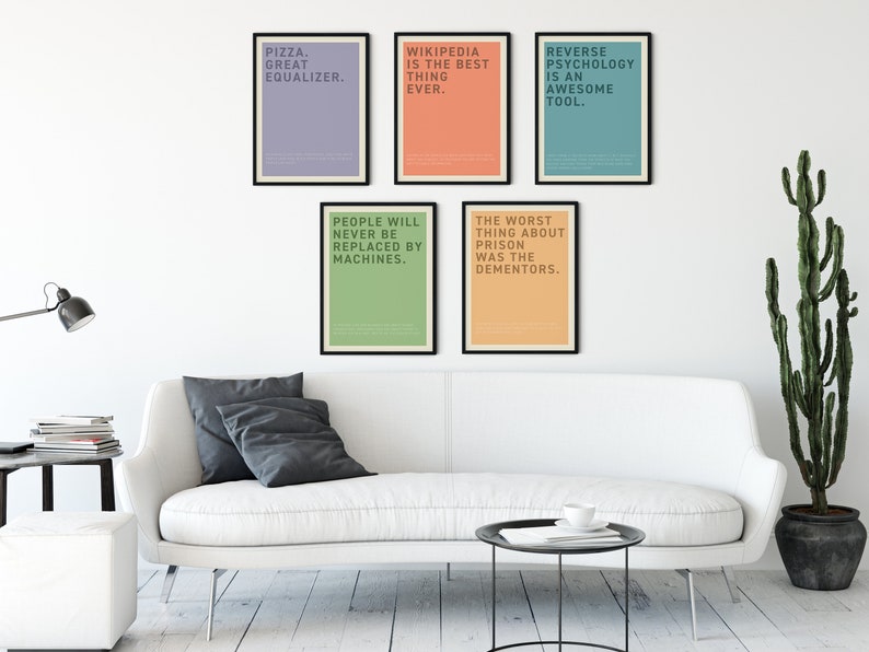 SET OF 5 Michael Scott Quotes Poster the Office TV Show Fan | Etsy