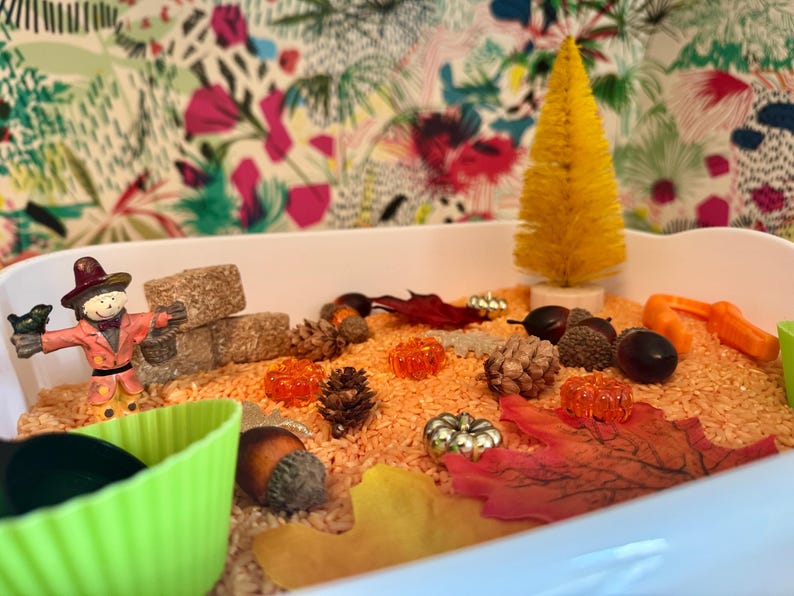 Fall Harvest Sensory Bin – Autumn Play Activity for Toddlers ...