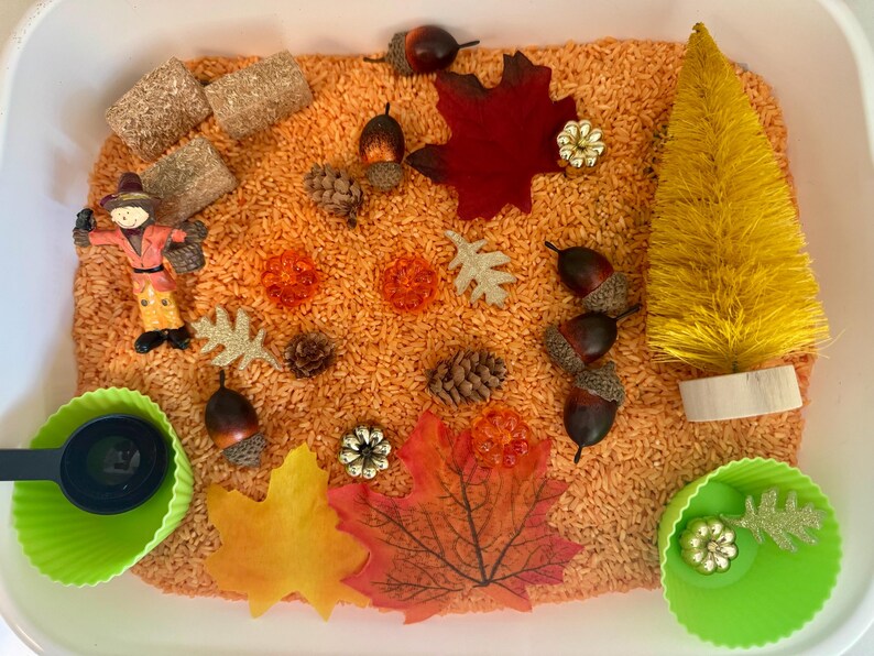 Fall Harvest Sensory Bin – Autumn Play Activity for Toddlers ...