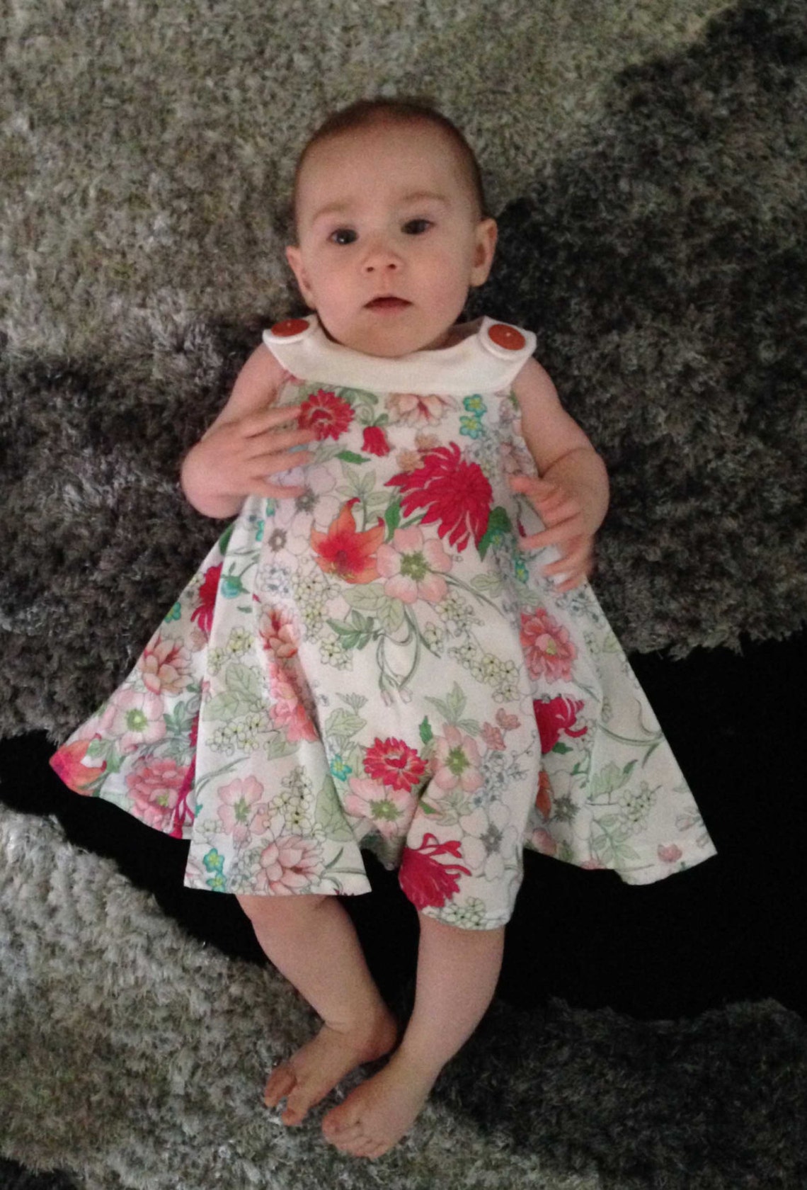 Baby Girl Swing Dress - PDF Sewing Pattern and Photo Tutorial - Sizes ...