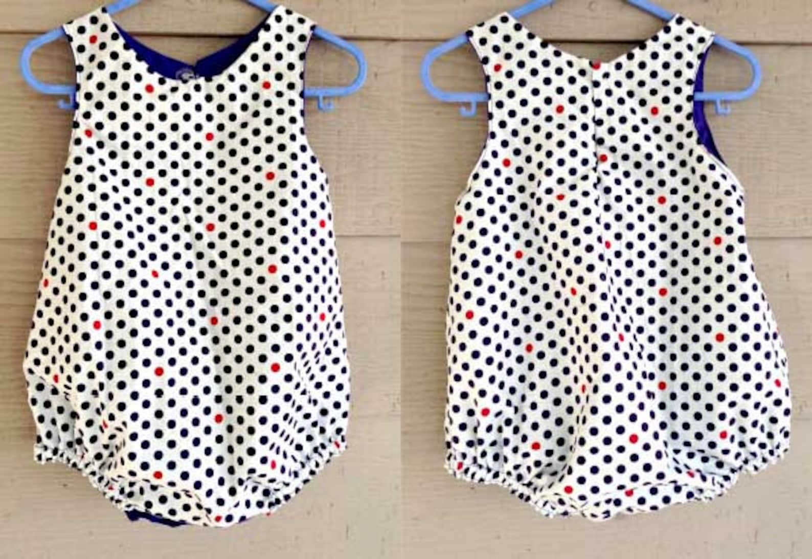 Baby Reversible Romper PDF Sewing Pattern and Photo Tutorial - Etsy