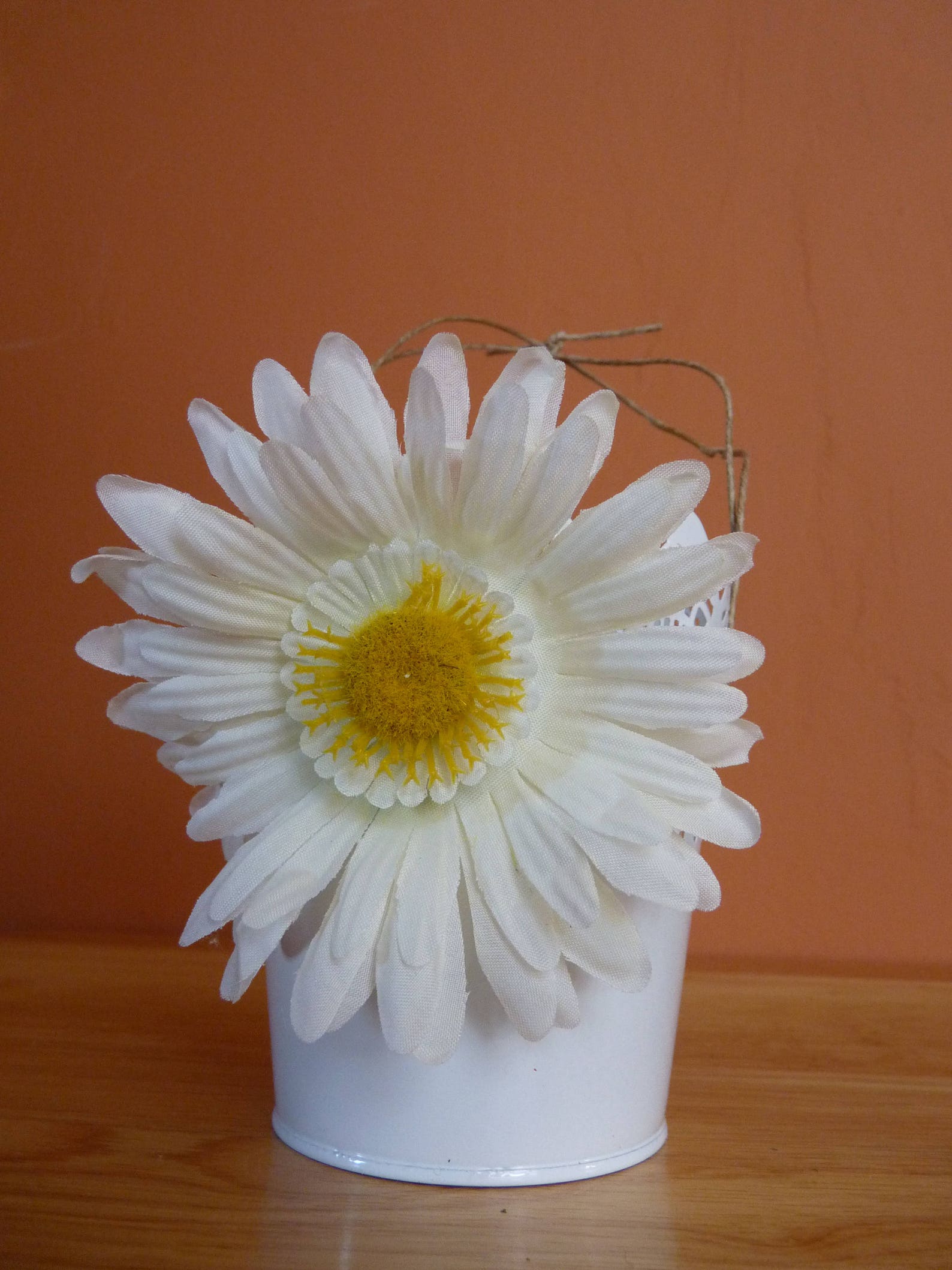 Daisy Flower Girl Basket. Bucket Flower Girl Basket. White | Etsy