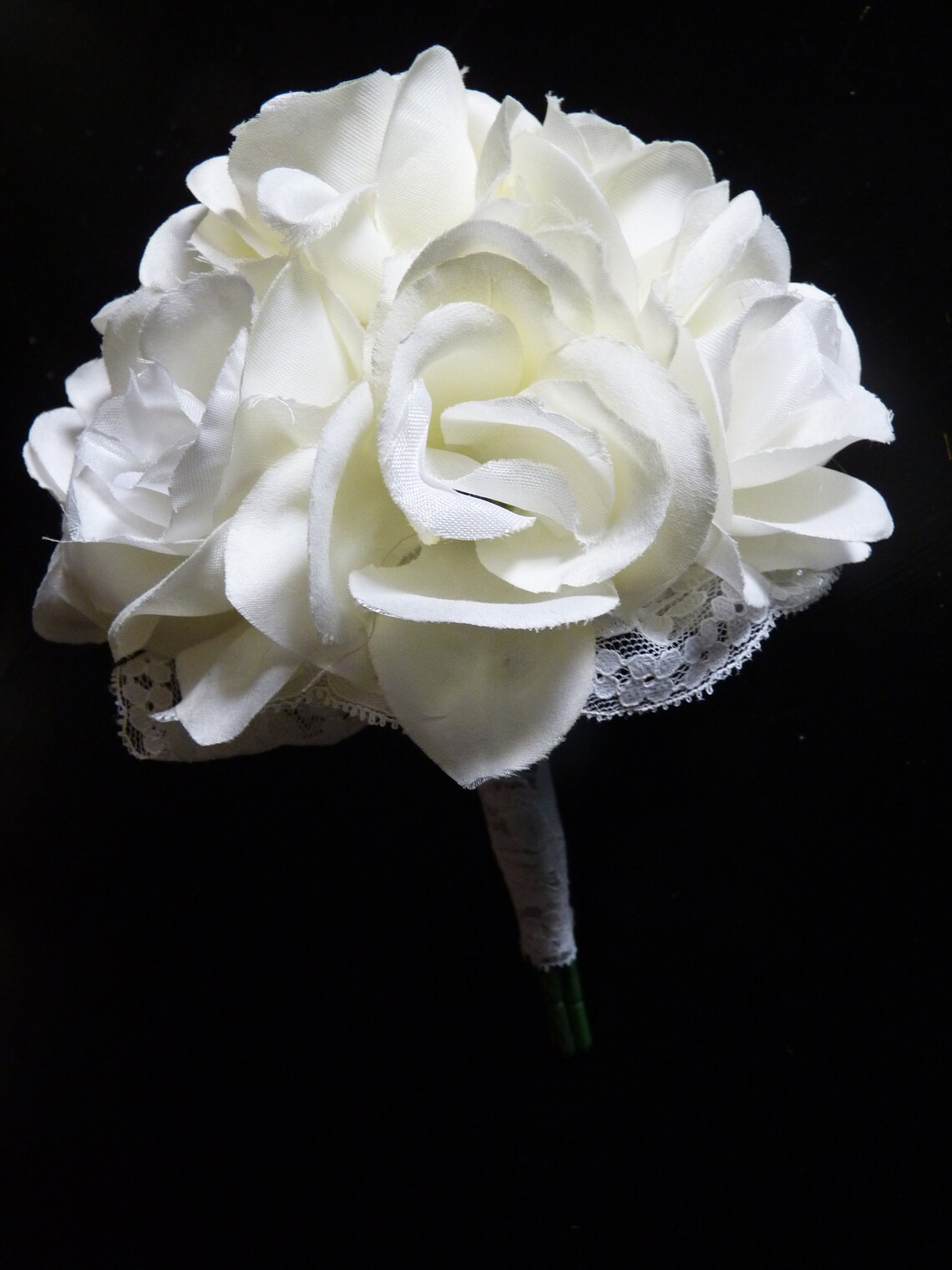 White Rose Wedding Bouquet. Petite Size Bouquet. Wedding - Etsy