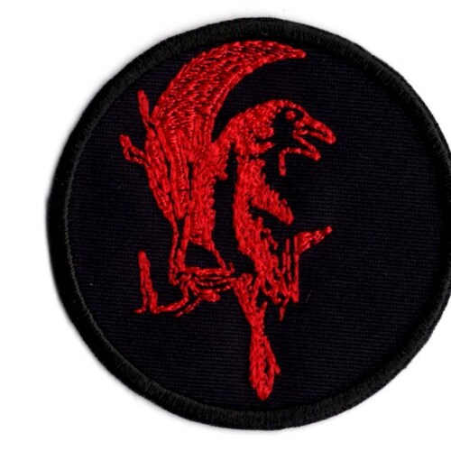 Awesome Flying Raven Crow Black Bird Pair Iron ON Patch | Etsy