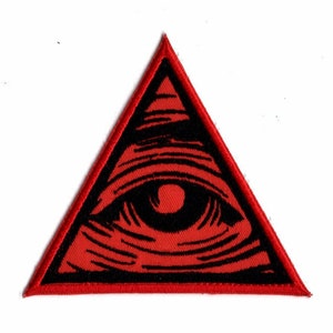 All Seeing Masonic Eye Iron on Embroidered Free Mason Fabric Patch by ...