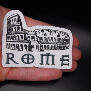 Rome Italy Iron on Embroidered Fabric Patch - Etsy