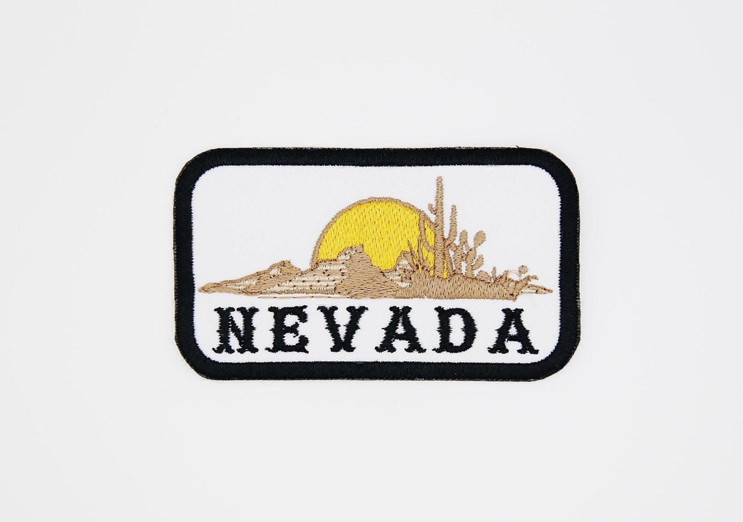 Nevada Embroidered Iron on Iron on Desert Patch - Etsy