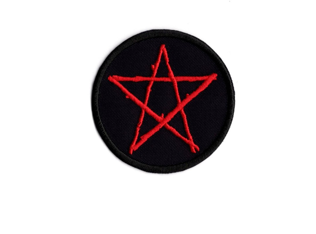 Pentacle Patch Embroidered Iron on Wicca Nature Symbol Patch by Balkisboutique! - Etsy
