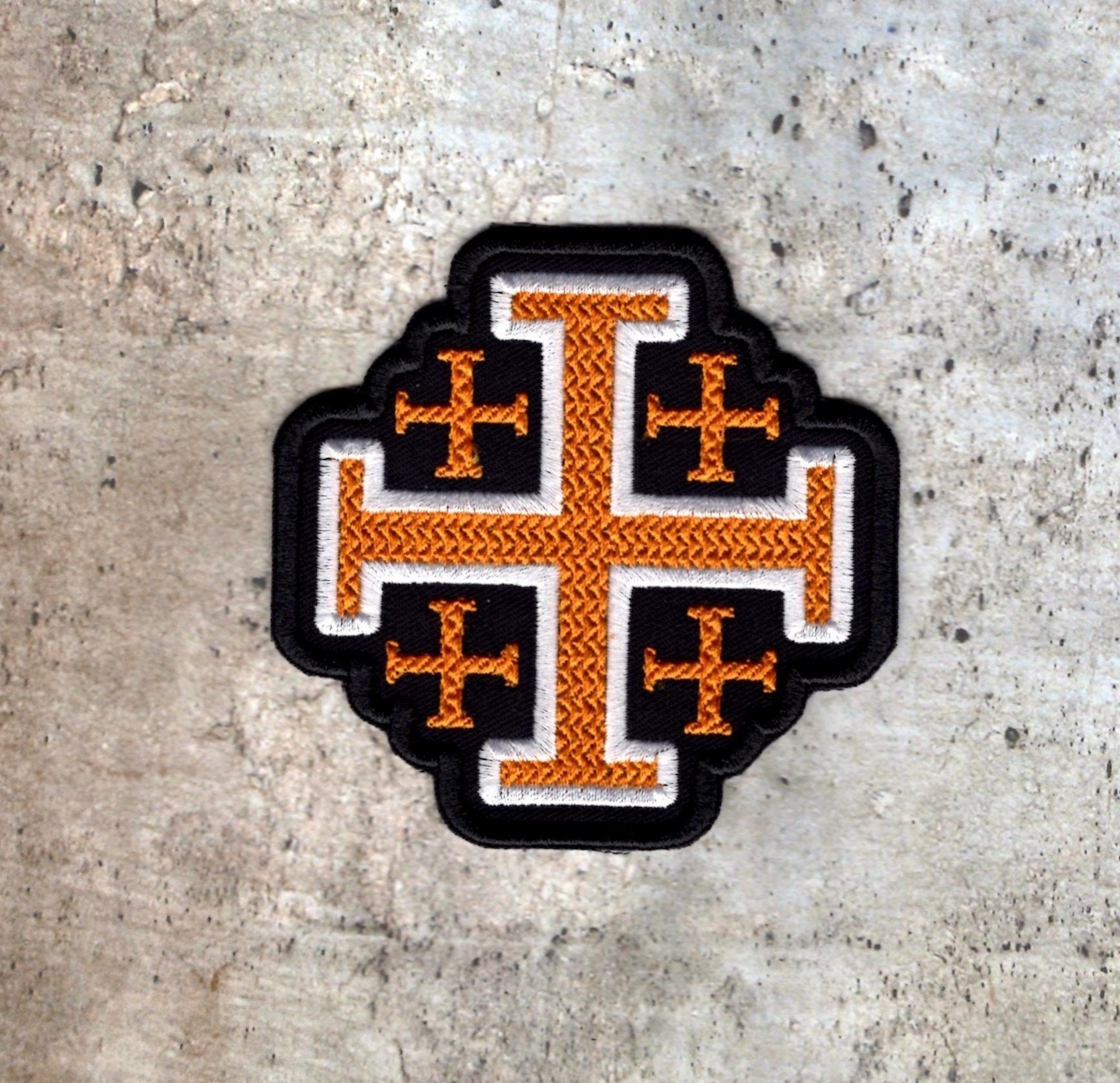 Templar Cross Patch by Balkisboutique Embroidered Iron on - Etsy UK