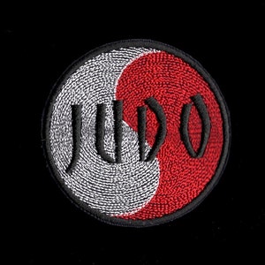Yin Yang Judo Martial Arts Patch: Embroidered Dojo Badge - Iron-on ...