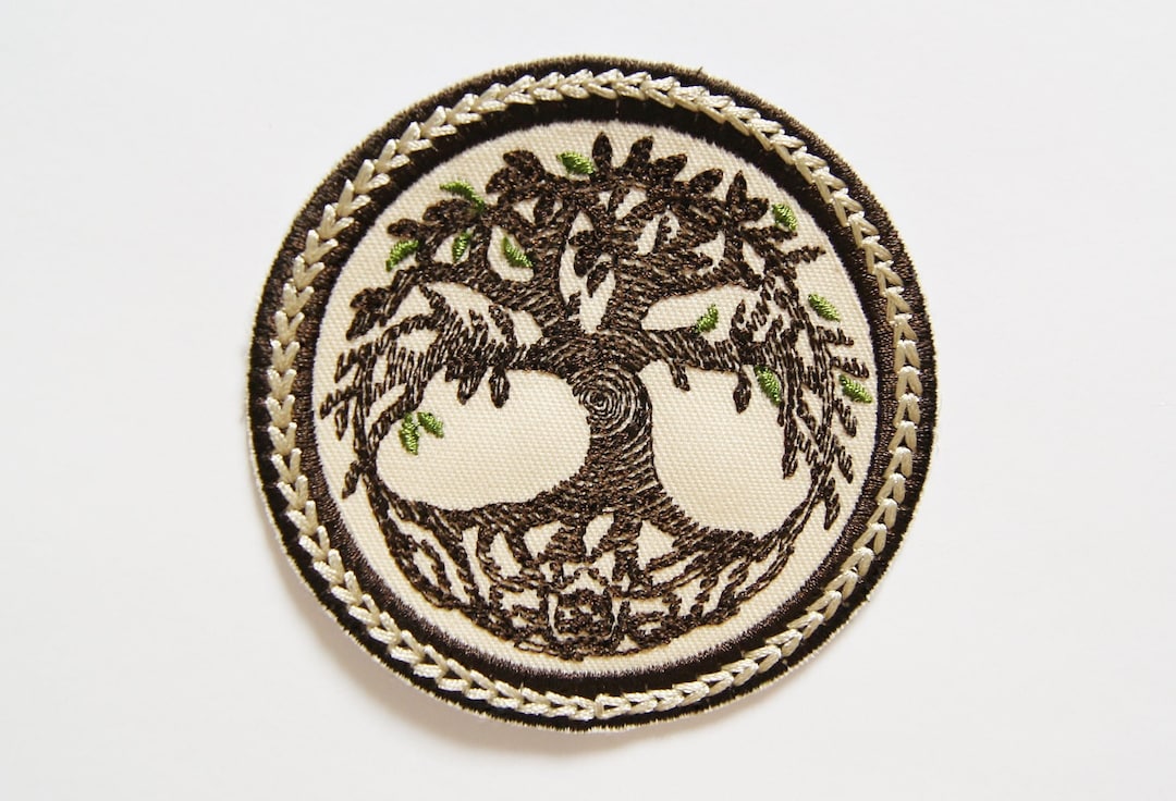 Tree of Life Patch Embroidered Iron on Bodhi Tree Patch Balkisboutique ...